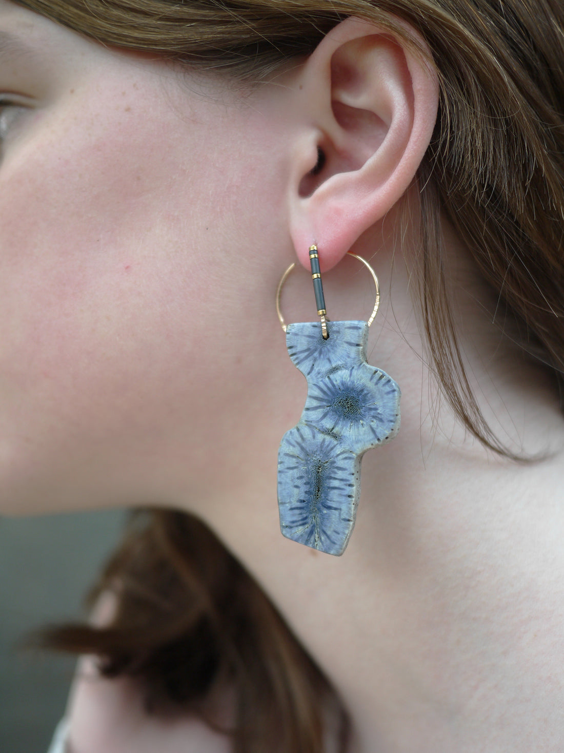 Blue Coral Slab Ear Jackets – Pooka Queen